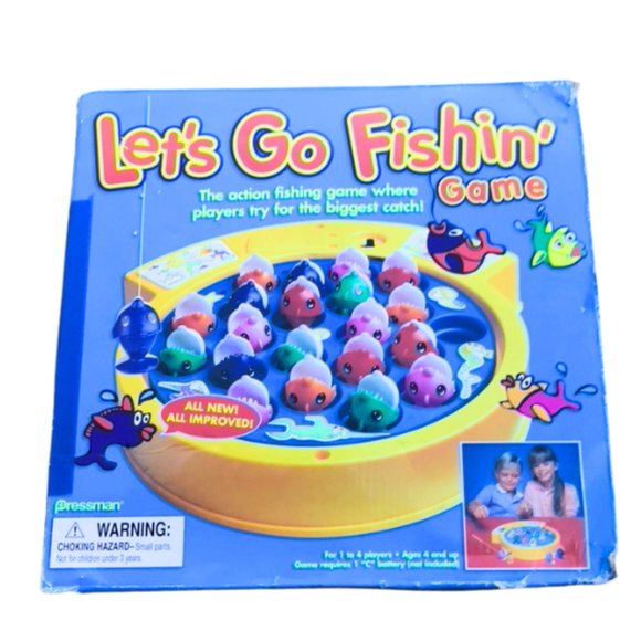 Toys | Vintage Pressman Lets Go Fishin Battery Operated Game Works ...